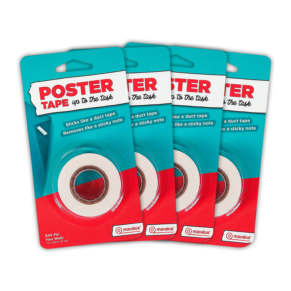 1" X 324" Poster Tape - 4 Pack – Mavalus